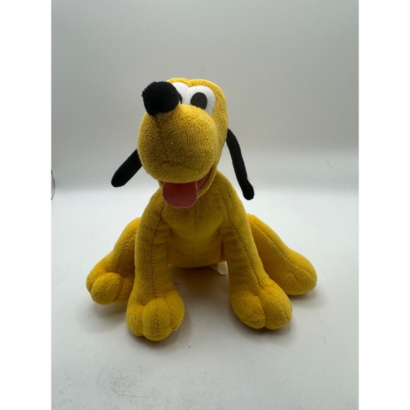 Disney | Toys | Disney Pluto Plush Dog Stuffed Animal Yellow Green ...